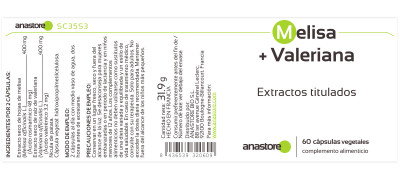 Melisa con Valeriana, ayuda natural para trastornos del sueño
