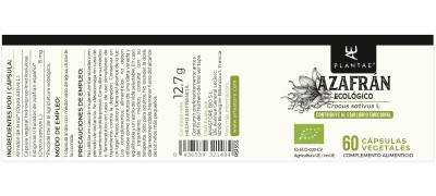 Comprar Azafrán ecológico en cápsulas - 15 mg / 60 cápsulas
